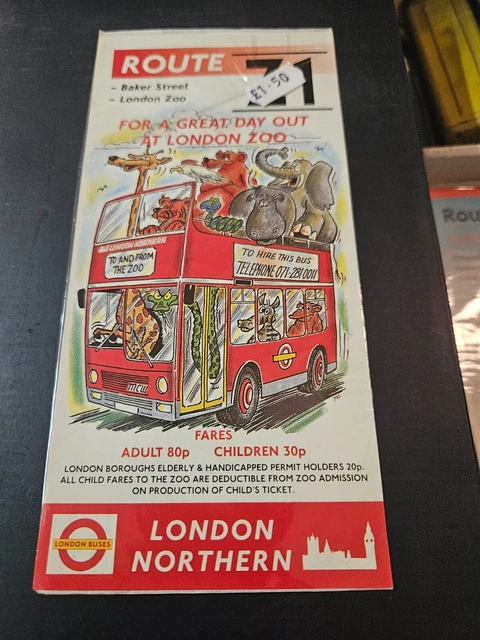 LONDON BUS TRANSPORT Timetable Leaflet London Northern HO3.79 £3.00 ...