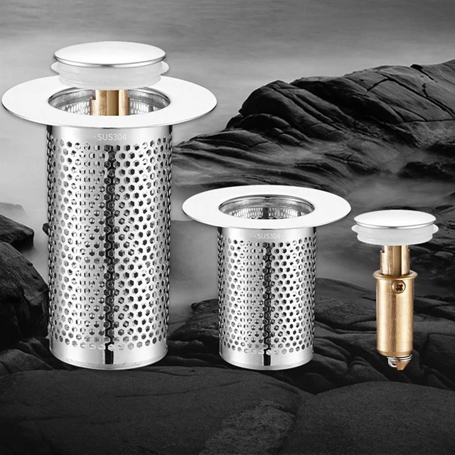 HAIR TRAP FLOOR Drain Filter Mesh Anti-clog Sink Strainer Bathroom ...