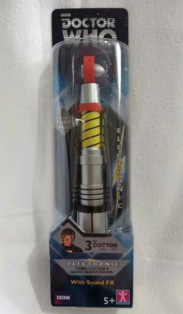 DOCTOR WHO THE 3rd Third Doctor Sonic Screwdriver New Sealed Character ...