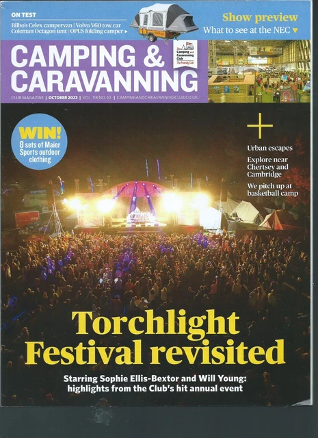 CAMPING & CARAVANNING Club Magazine October 2023 £0.99 - PicClick UK