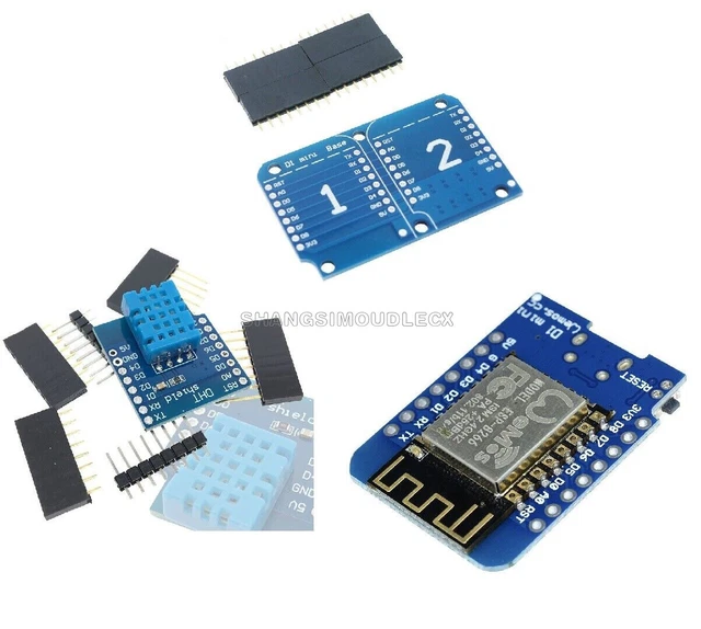 CARTE DE DÉVELOPPEMENT WIFI double base DHT11 WeMos D1 ESP8266 ESP-12 ... CARTE DE DÉVELOPPEMENT WIFI double base DHT11 WeMos D1 ESP8266 ESP-12 ...