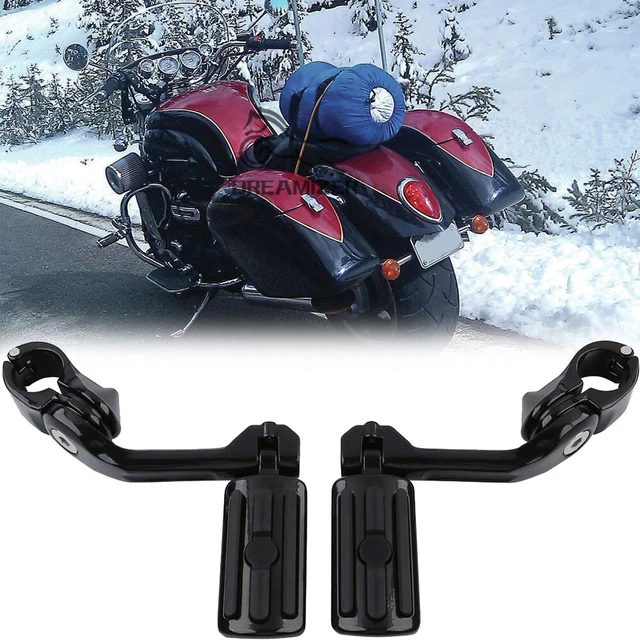 1-1/4” CRASH BAR Highway Foot Pegs Clamps For Triumph Rocket III ...