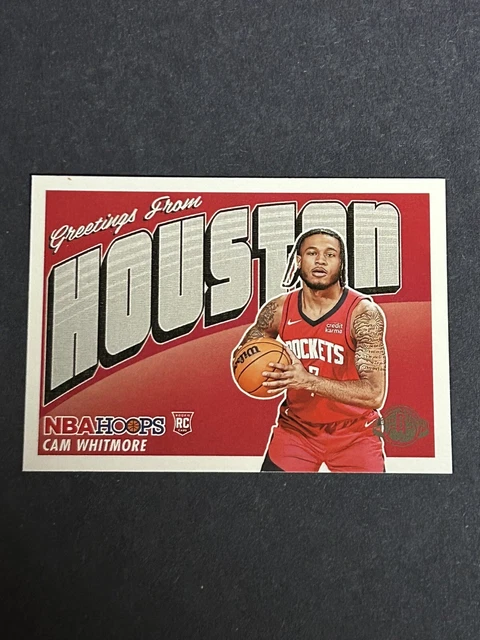2023-24 NBA HOOPS Rookie Greetings Cam Whitmore RC #19 Houston Rockets ...