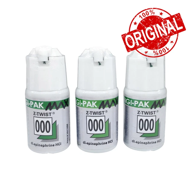 6 TYPES GINGI-PAK Max Z-Twist Dental Gingival Retraction Cord Packing £ ...