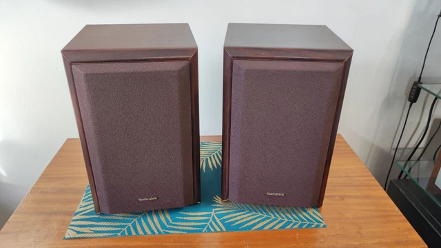 TECHNICS SB-HD301 2 way Bookshelf Speakers 60 watts Vintage Retro HIFI ...