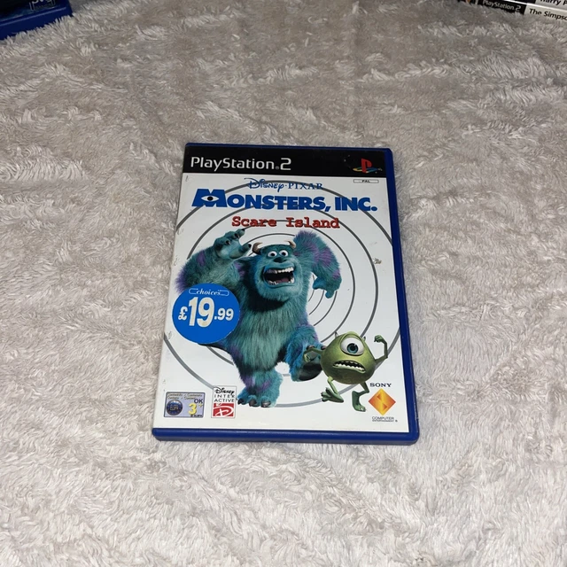 DISNEY PIXAR MONSTERS Inc Scare Island Playstation 2 PS2 Game with ...