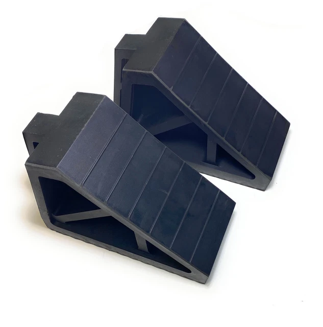 RUBBER WHEEL CHOCK Heavy Duty Blocks for Vehicles, Cars, Caravan ...