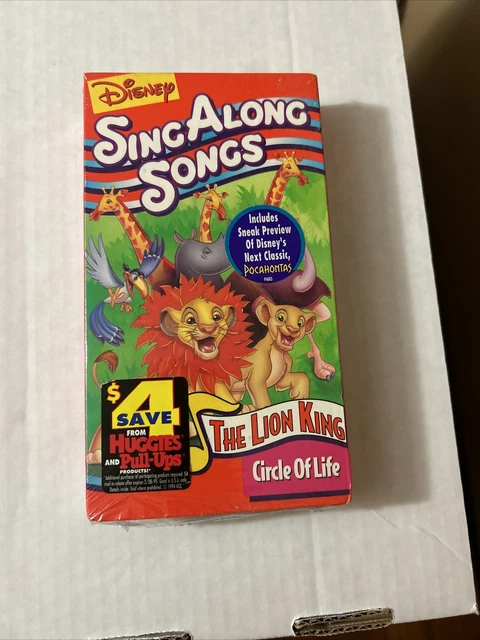 DISNEYS SING ALONG Songs - The Lion King: Circle of Life (VHS, 1994) $6 ...