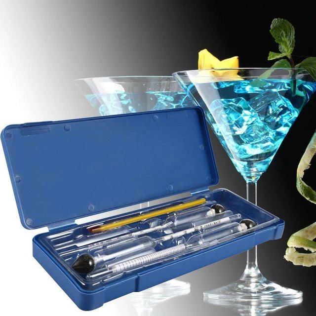3PCS HYDROMETER ALCOHOL Meter Vinometer Tester With Thermometer Gadget ...
