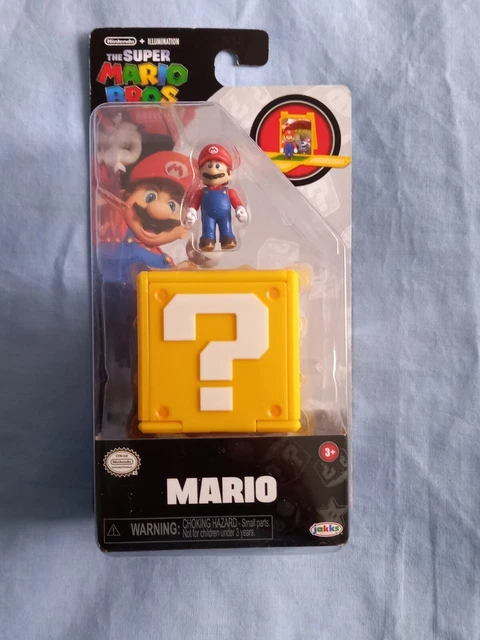 SUPER MARIO BROS. Movie Mario Mini Figure with Question Block NEW ...