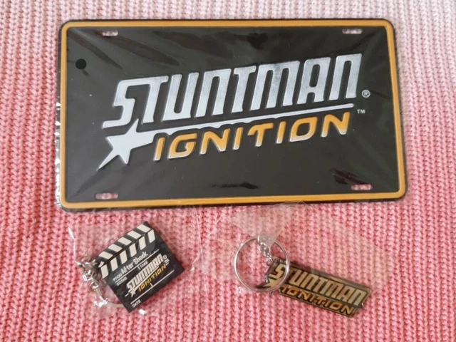 STUNTMAN IGNITION PS2 PS3 Xbox 360 Gaming Rare Promo Keyrings & tin ...