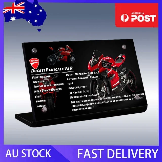 DISPLAY PLAQUE FOR LEGO Ducati Panigale V4 R 42107( Australia local ...