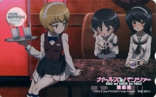 ANIME/MANGA PHONE CARD Cutlass/Midori Sono/Asako Reizei “Girls & Panzer ...