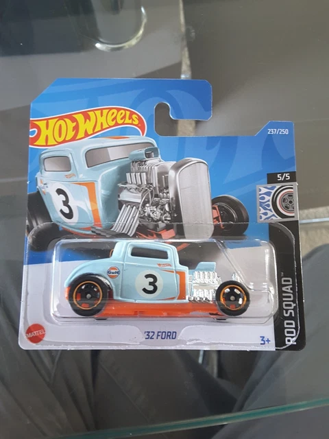 2022 HOT WHEELS '32 Ford Gulf Livery Rod Squad Boxed Shipping $6.28 ...