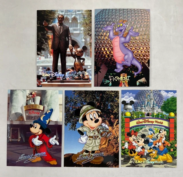 WALT DISNEY WORLD SIGNATURE SERIES Complete HOLOFOIL CAST Chase Card ...