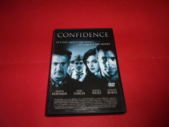 DVD,&CONFIDENCE&,DUSTIN HOFFMAN,ANDY GARCIA,RACHEL weisz,edward burns ...