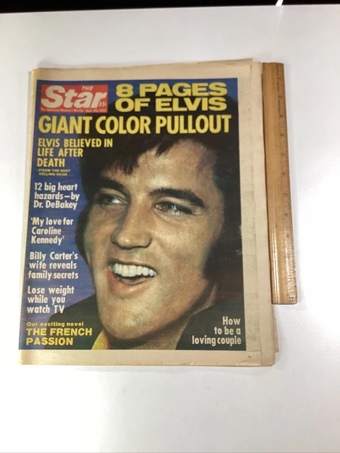 ELVIS STAR MAGAZINE 1977 Priscilla Lisa Kennedy King Charles Star Wars ...