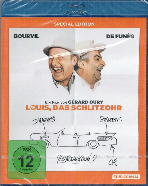 BLU-RAY LOUIS DE Funès LOUIS, DAS SCHLITZOHR # Bourvil # Kult! ++NEU ...