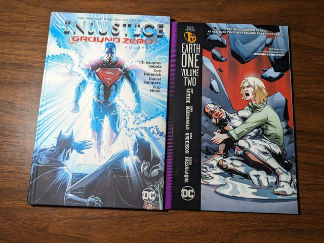 DC INJUSTICE GROUND Zero Earth One Teen Titans Lot Of 2 Graphic Novel ...