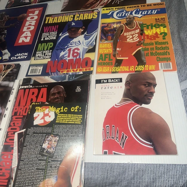 VINTAGE NBA BOOKS Michael Jordan Ephemera & Shaq Books & Slam Dunk ...