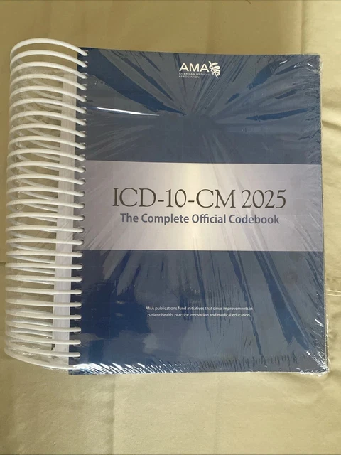 ICD-10-CM 2025: COMPLETE Official Codebook £78.48 - PicClick UK
