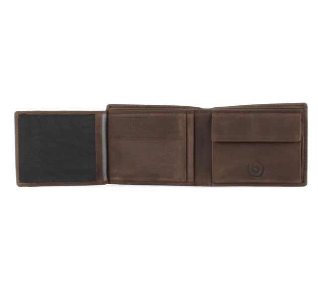 BUGATTI COIN WALLET with Flap Metal Logo 8CC EUR 40,96 - PicClick IT