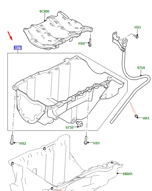LAND ROVER DEFENDER L663 Engine Oil Pan LR154108 NEW GENUINE £579.17 ...