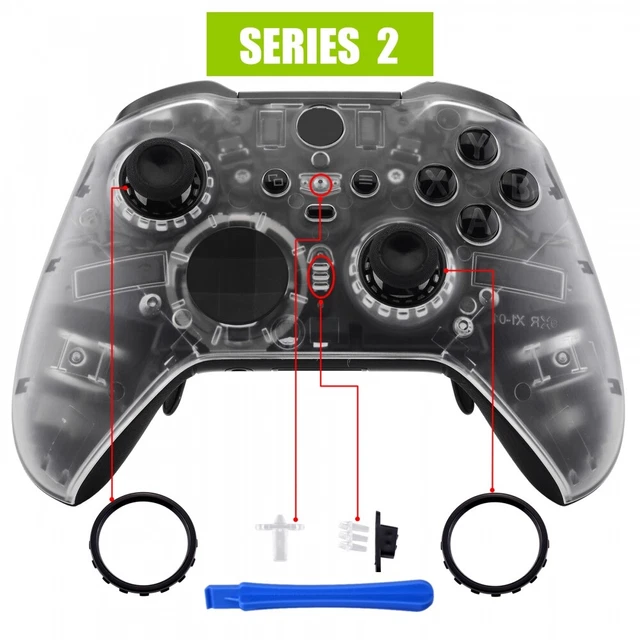 REPLACEMENT CLEAR FACEPLATE Shell Housing for Xbox One Elite Series 2 ...