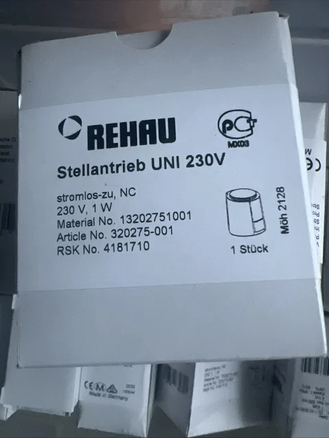 REHAU UNI 230 V Thermischer Stellantrieb - 1W Restposten.new Gen ...