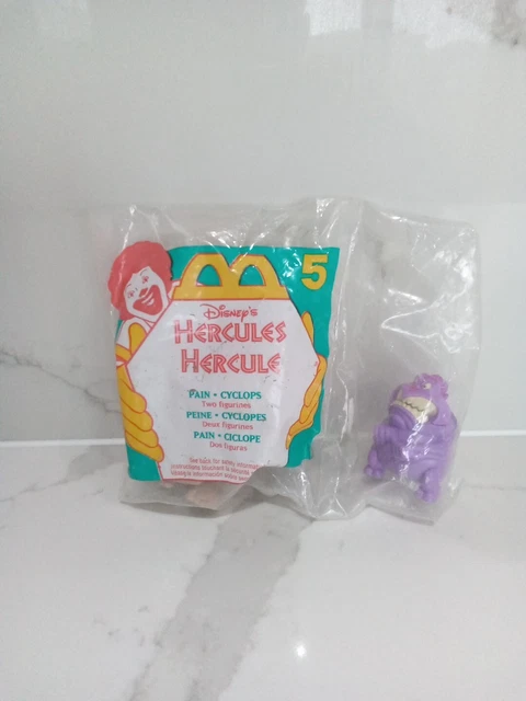 MCDONALDS HAPPY MEAL Toys 1996 Disney’s Hercules Pack 2 toys Pain ...