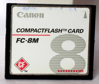 CANON FC-8M 8MB compact flash card, made by SanDisk. £5.00 - PicClick UK