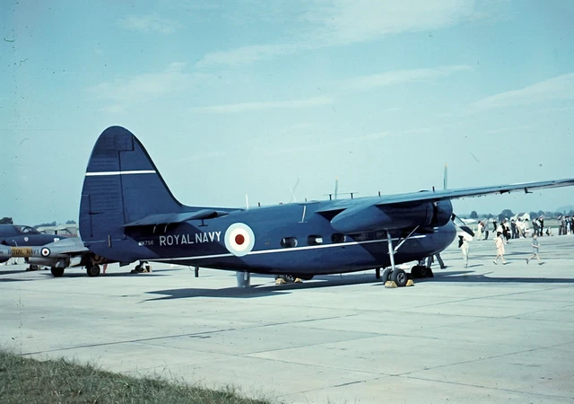 ROYAL NAVY, SEA Heron, XR441, at Yeovilton, in 1964, aircraft slide £4. ...