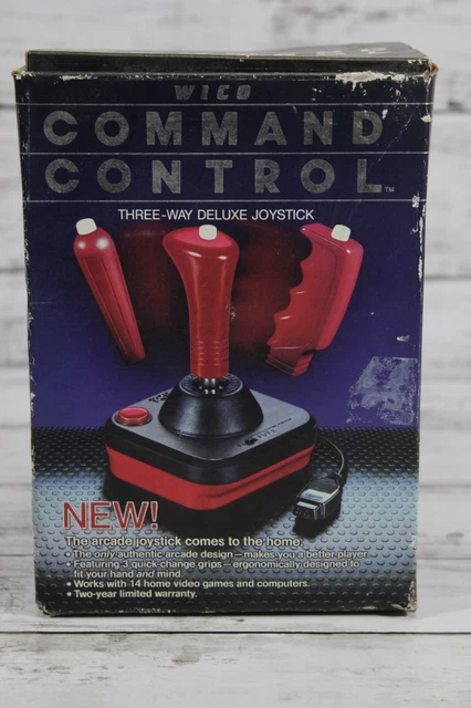 WICO COMMAND CONTROL - Joystick Commodore Atari 1983 - Three Way Deluxe ...
