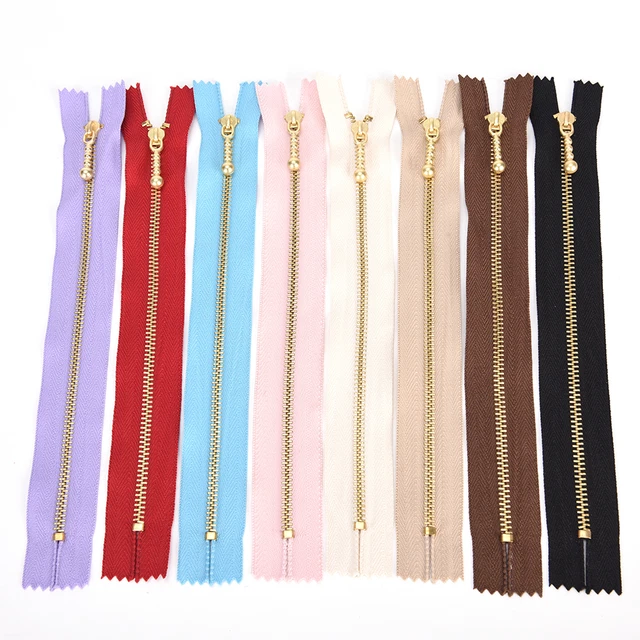 10X 20CM JAPAN YKK Gold Tooth Metal Zipper DIY for Bag Patchwork Accessories /q\ $8.09 - PicClick AU
