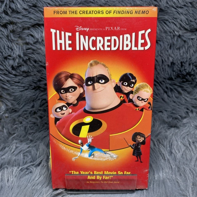 THE INCREDIBLES VHS Tape 2005 Disney Pixar New Sealed Watermarked Buena ...