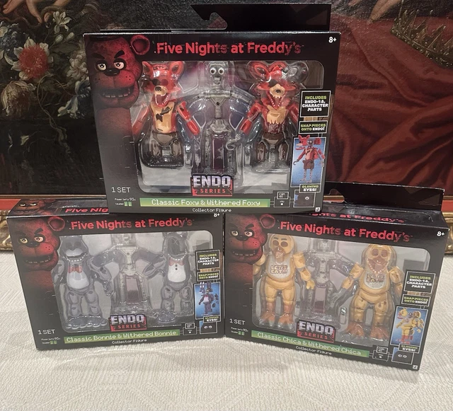 FNAF FIVE NIGHTS At Freddys Jazwares Bonnie Freddy Chica Foxy Endo ...