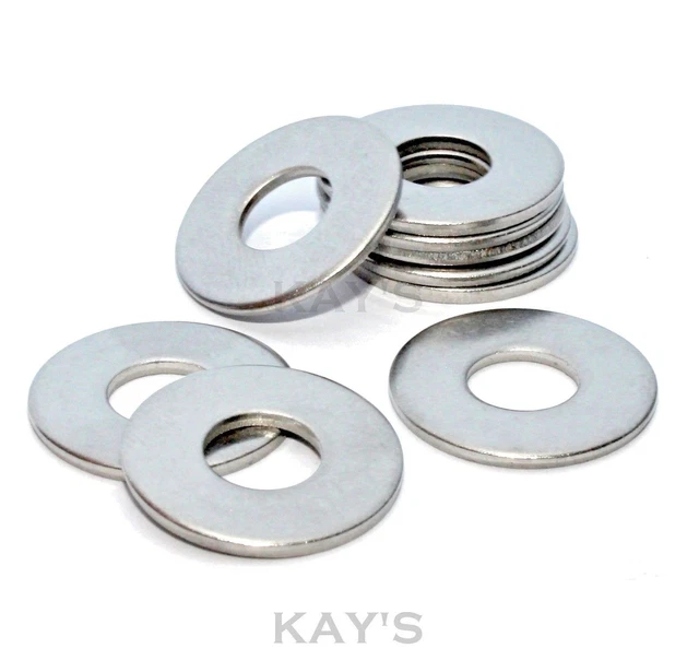 M4 M5 M6 M8 M10 M12 M16 Form C Washers A2 Stainless Steel Wide Flat Plain Washer £1.19 - PicClick UK