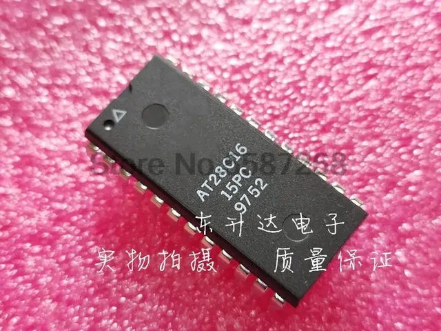 5PCS/LOT AT28C16-15PC DIP-24 AT28C16-15 DIP24 AT28C16 28C16 Memory Chip ...
