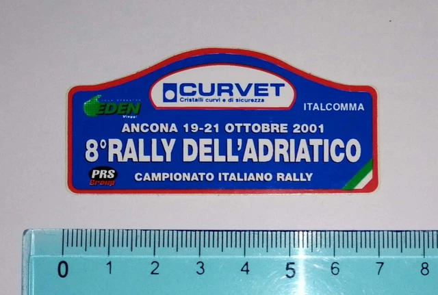 ADESIVO STICKER VINTAGE Autocollant Auto Moto Tuning Rally Dell ...