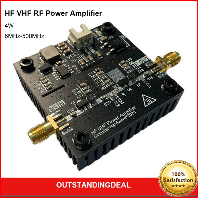 HF VHF POWER Amplifier RF Microwave Power Amplifier 4W 6MHz-500MHz Ham ...