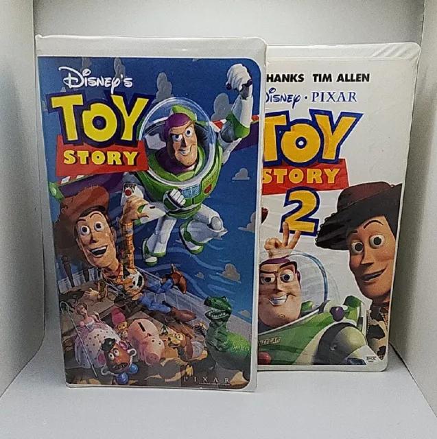 DISNEY PIXAR LOT of 2 VHS Toy Story 1 and Toy Story 2 Clamshell $6.69 ... DISNEY PIXAR LOT of 2 VHS Toy Story 1 and Toy Story 2 Clamshell $6.69 ...