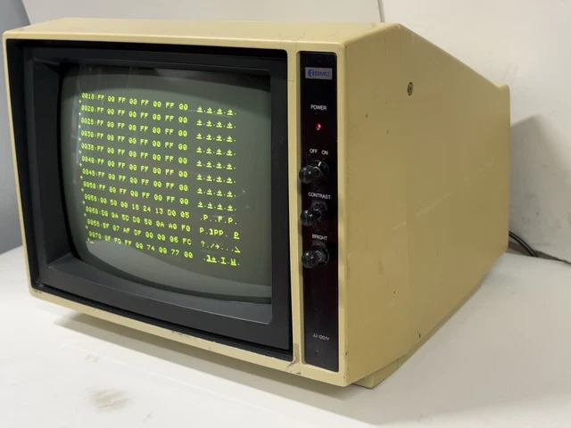 VINTAGE COMPOSITE MONOCHROME Computer Monitor from 1984 $66.00 - PicClick