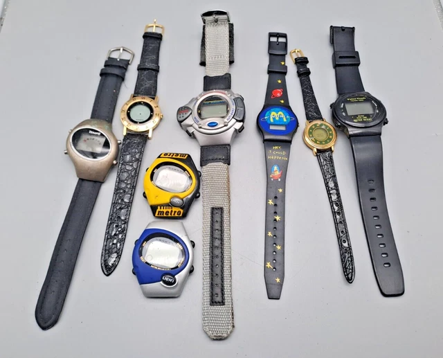 DIGITAL ARMBANDUHREN 10 Stück u.a. Sensor Master , Temps , Voice Craft ...