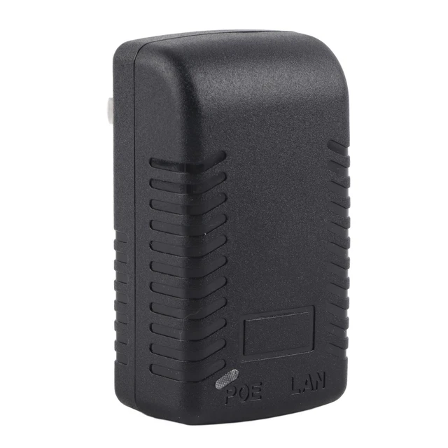 48V 0.5A POE Wall Plug Injector Power Supply for IP Cameras - US 100 ...