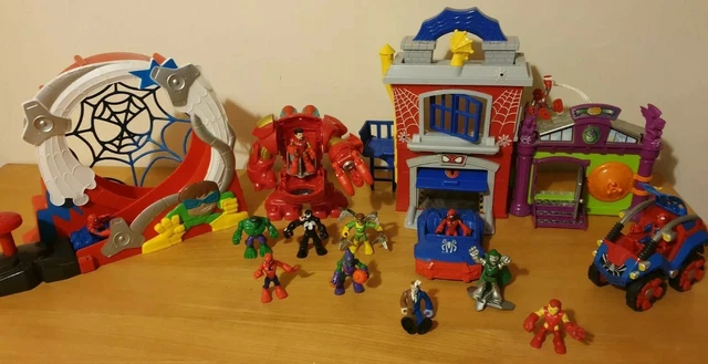 FISHER-PRICE IMAGINEXT SPIDERMAN, iron-man bundle and extras £25.00 ...