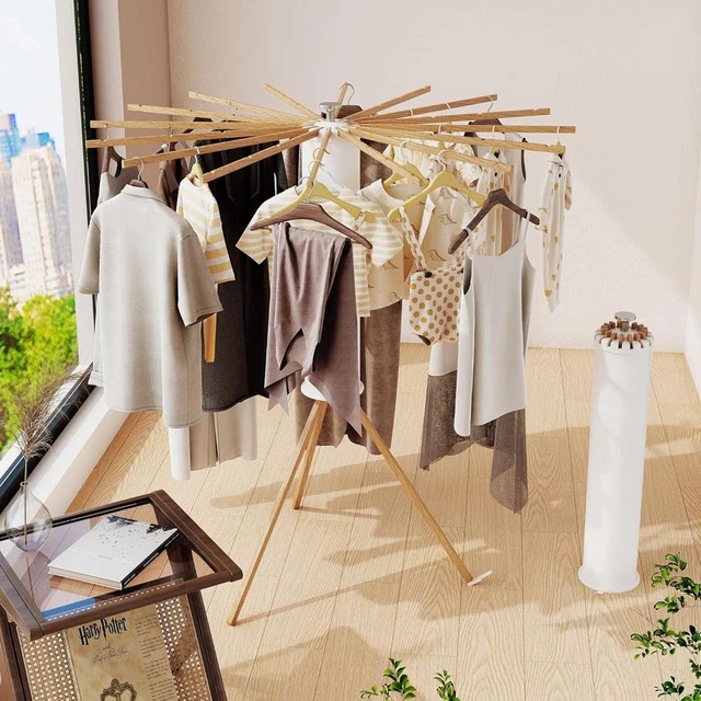 WALL MOUNTED CLOTHES Hanger Space-Saver，Retractable Garment Laundry ...