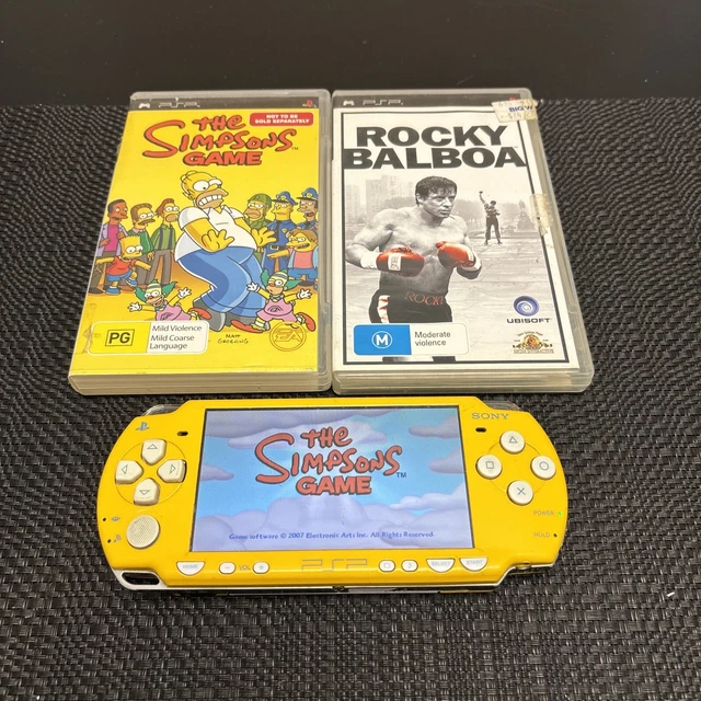 SONY PSP PLAYSTATION Portable Simpsons Edition With 2 Games $169.99 - PicClick AU