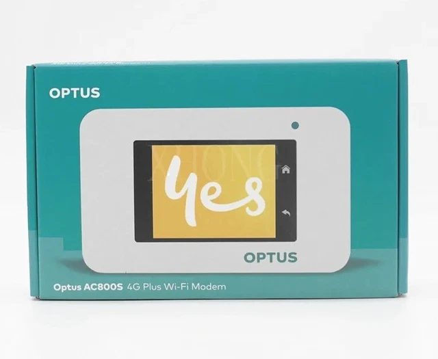 NEW NETGEAR AIRCARD AC800S Optus 4G Cat11 600mpbs Mobile Wi-Fi Modem ...