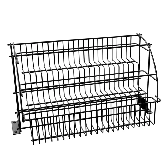 PULL DOWN 3 Tier Cabinet Spice Rack Organizer Metal Storage Shelf ...