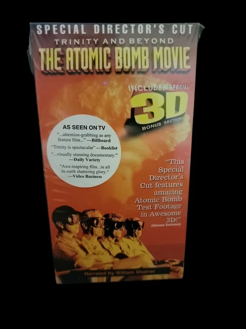 TRINITY AND BEYOND: The Atomic Bomb Movie VHS, 1999, 2-Tape Set W/ 3D ...